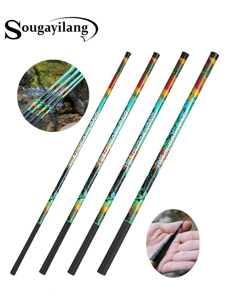 SOUGAYILANG 1Pc Ultra-Lightweight Telescoping Fishing Rod, 8.8ft-17.7ft ...