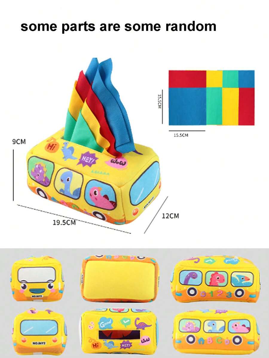 Tissue Box Baby Toy Tissue Box Play Silk Feel Bags Tissues Children ...
