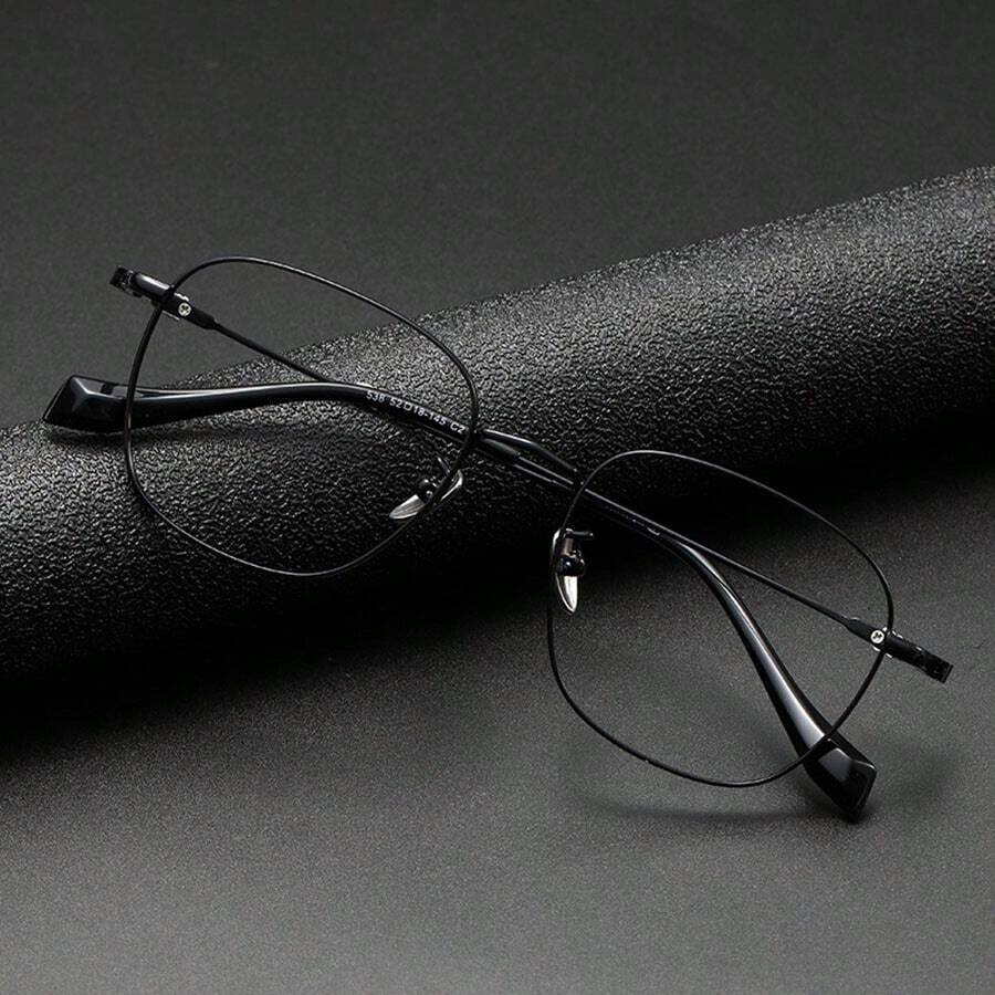 Vintage Ultra-Light Titanium Frame Glasses, Pure Titanium Eyeglasses ...