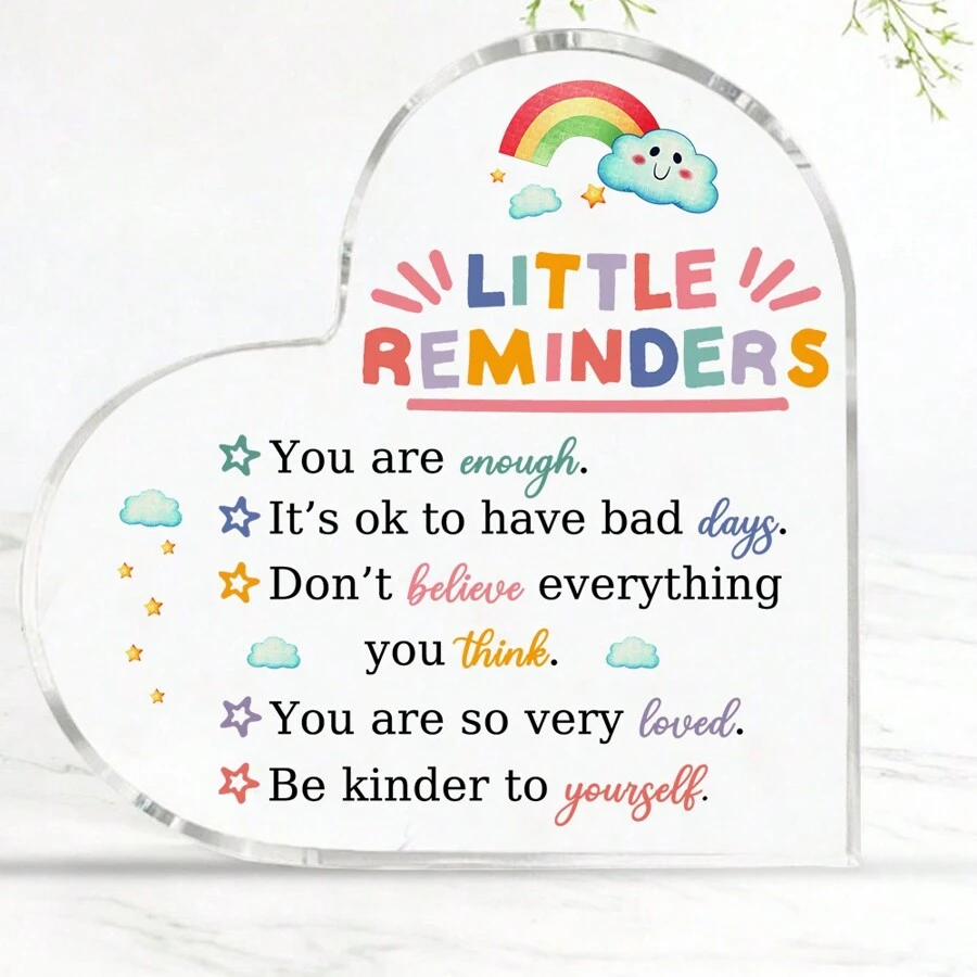 Inspirational Gifts For Women Men, Little Reminders Office Desk Sign ...