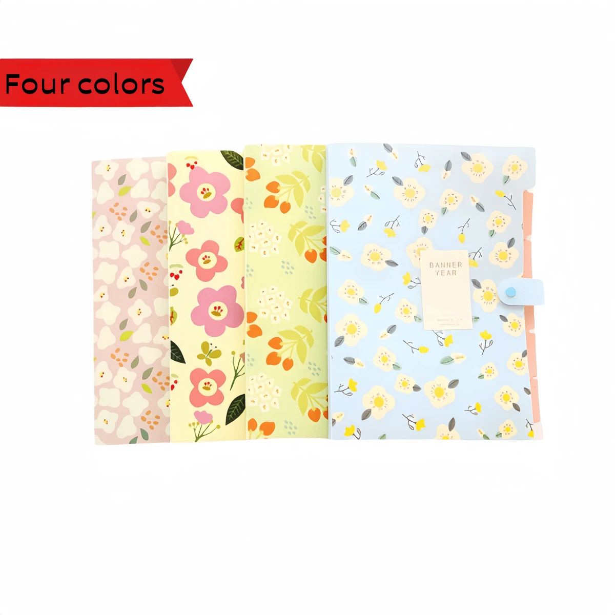 Floral Accordion File Folders, Expandable File Folders With Tabs, 6 ...