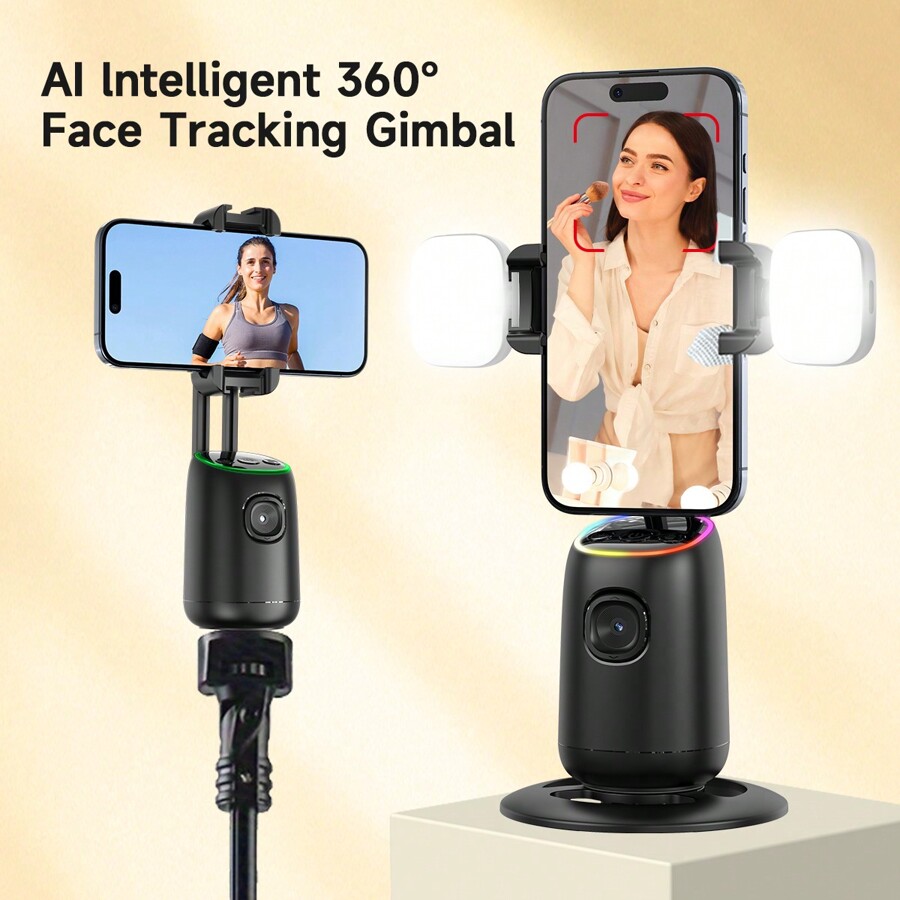 AXNEN Soporte inteligente con 2 zapatas frías y seguimiento facial de 360° - Perfecto para todos ...