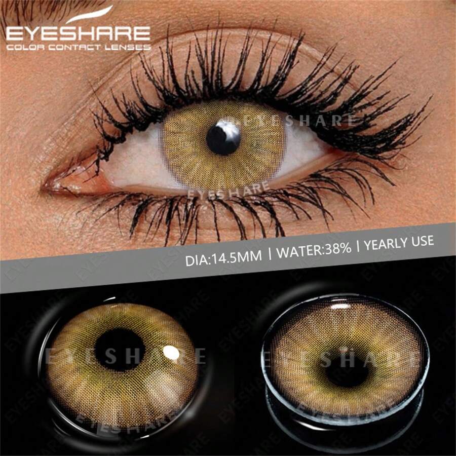 Eyeshare 1 Pair Colorful Contact Lenses For Eyes Fashion Blue Eye ...