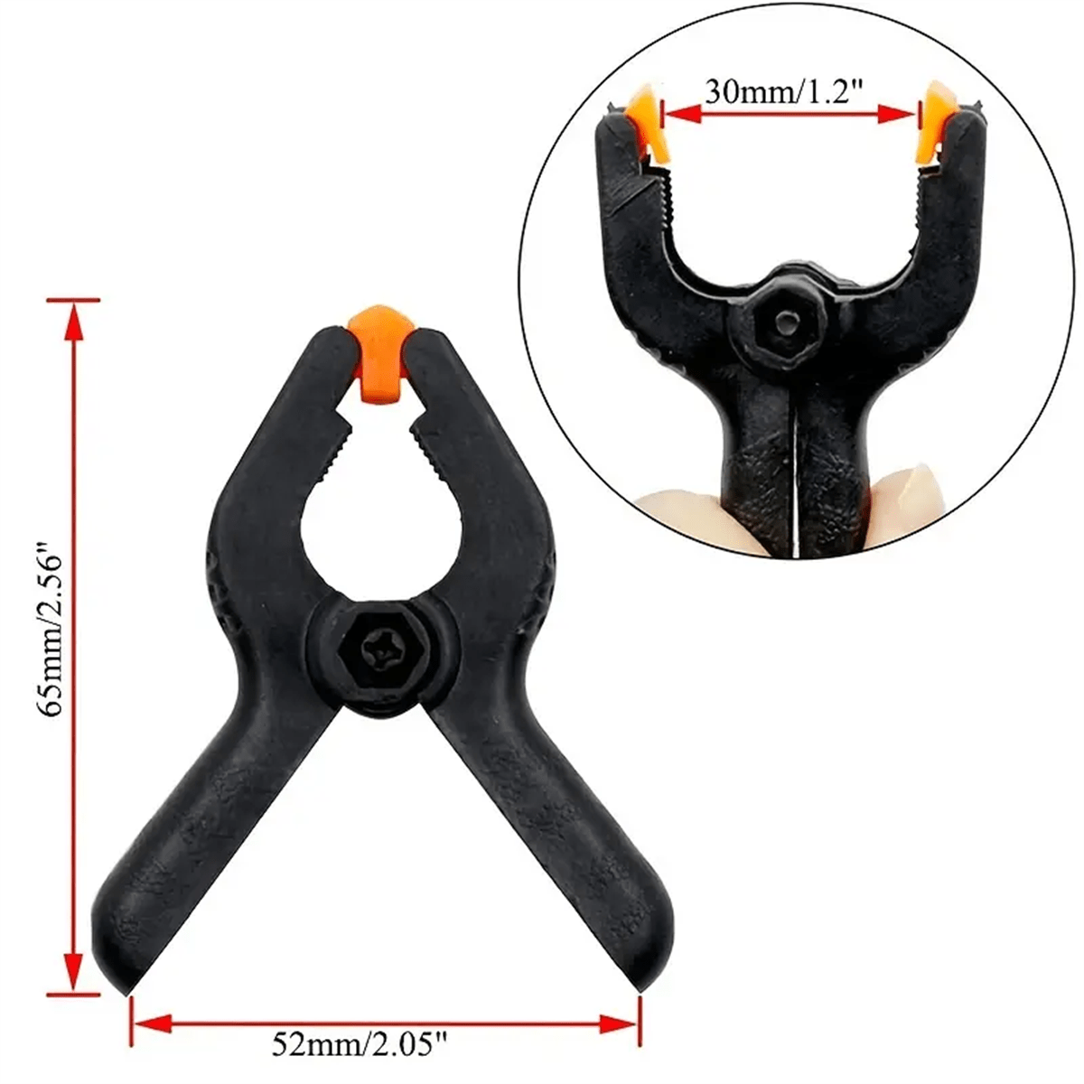 8/12pcs Spring Clamps, 2 Inch Small Backdrop Clips, Plastic Heavy Duty ...