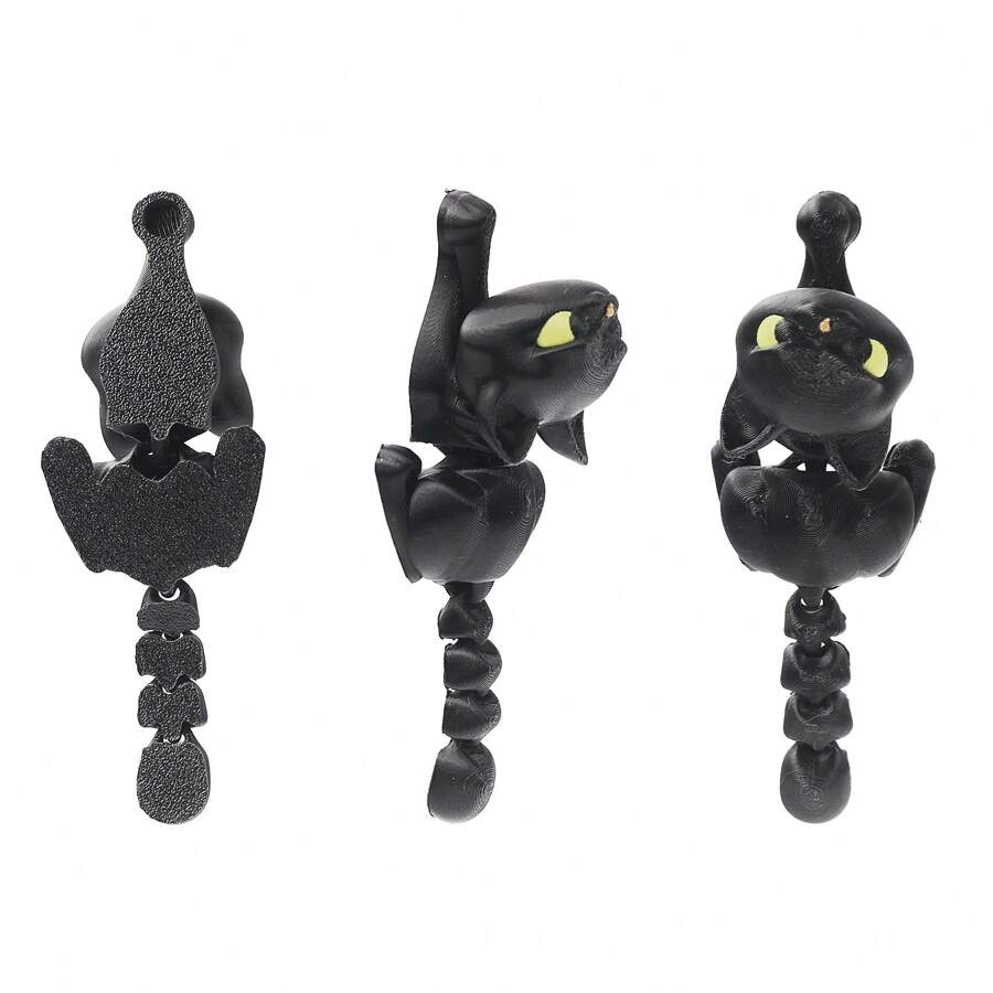 3D Printed Posable Fierce Cat Model, Realistic Feline Figurine, Decor ...