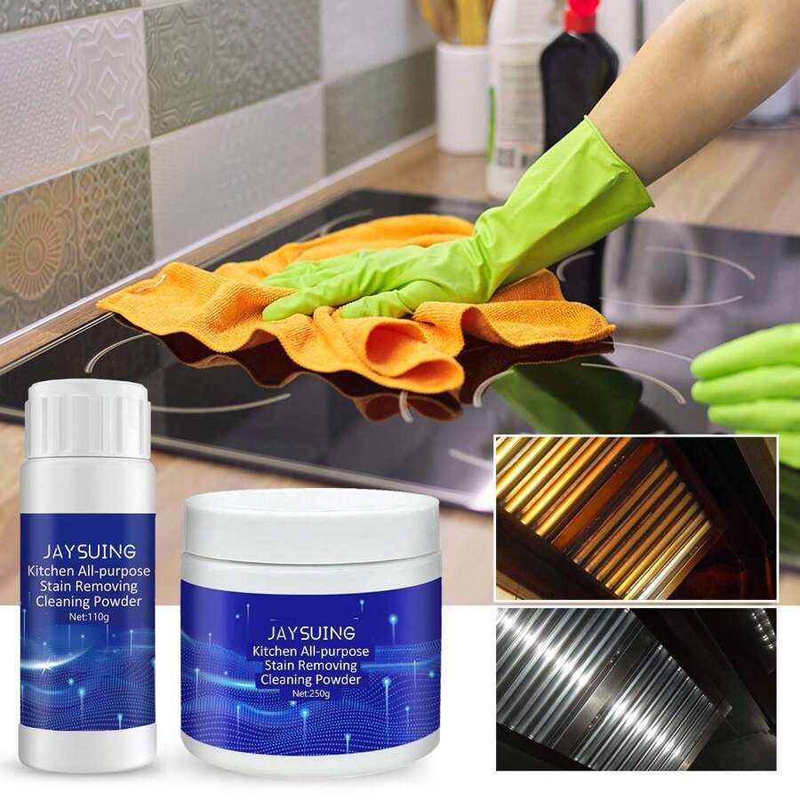 Bouteille de 110g et 250g de super nettoyant de cuisine, convenant pour nettoyer les taches d ...