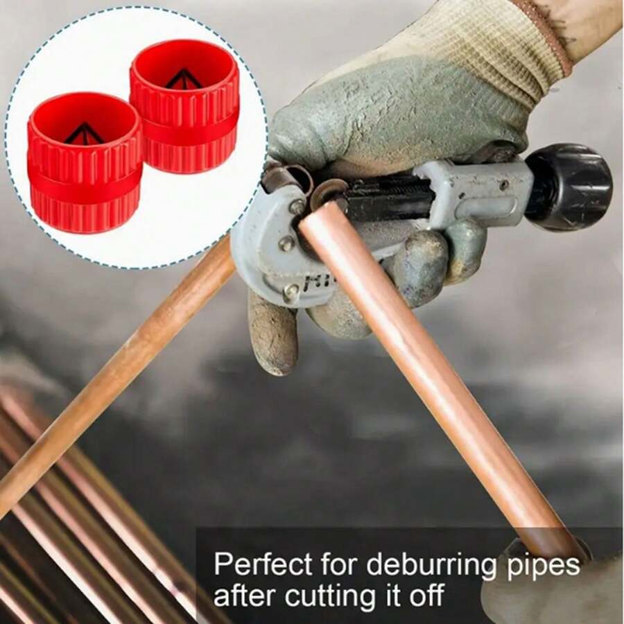 1pc Red Deburring Tool With Internal And External Chamfering Blades ...