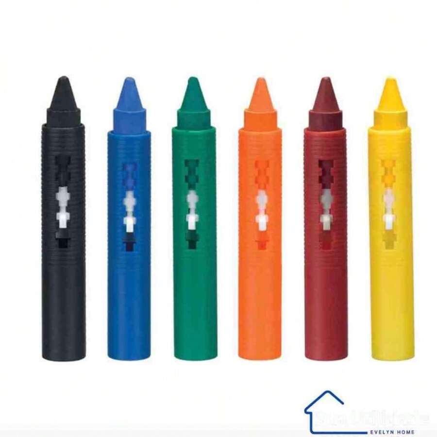 Scribble And Erase Pen Kit Bath Toy Washable Pencil Scratch Crayon 6 ...