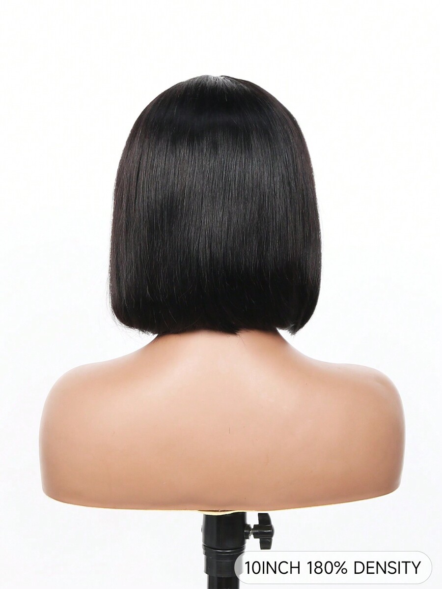 12 polegadas 6x4 Bob Peruca Cabelo Humano Real 180% Densidade Pronto ...