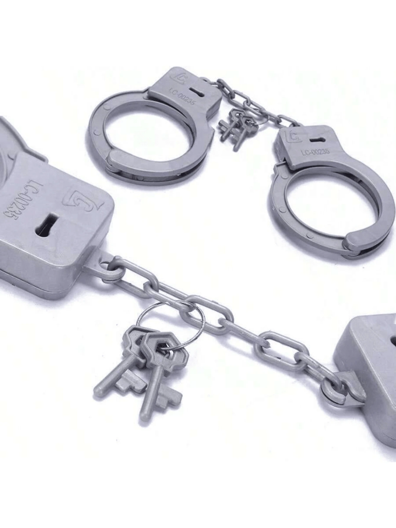 ABS Plastic Police Costumes Accessories - Handcuffs And Baton, For ...