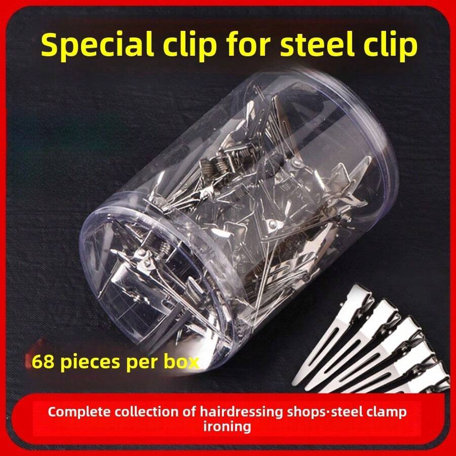 Steel Frame Hair Clamp, Salon Hairdressing Steel Curling Clips ...
