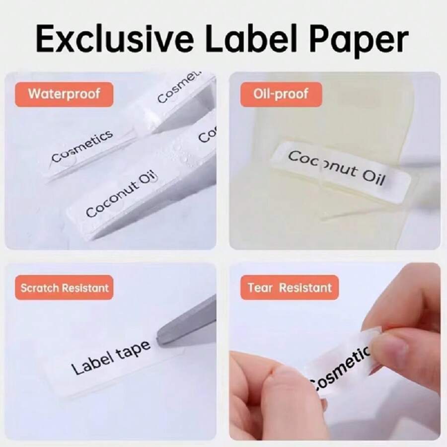 White Label Paper Mini Printer Sticker Waterproof Applicable With D110 ...