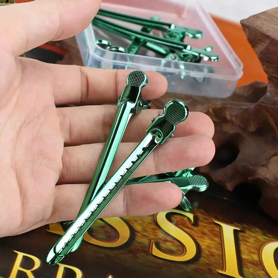 12 Pcs Hair Clips Hair Styling Section Clips Stainless Steel Hairpins ...