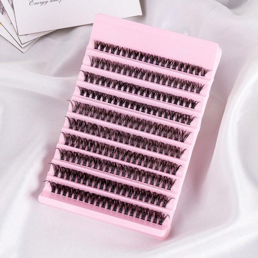 200 Peças Kit de Extensão de Cílios DIY, Cílios Individuais em Grupo ...