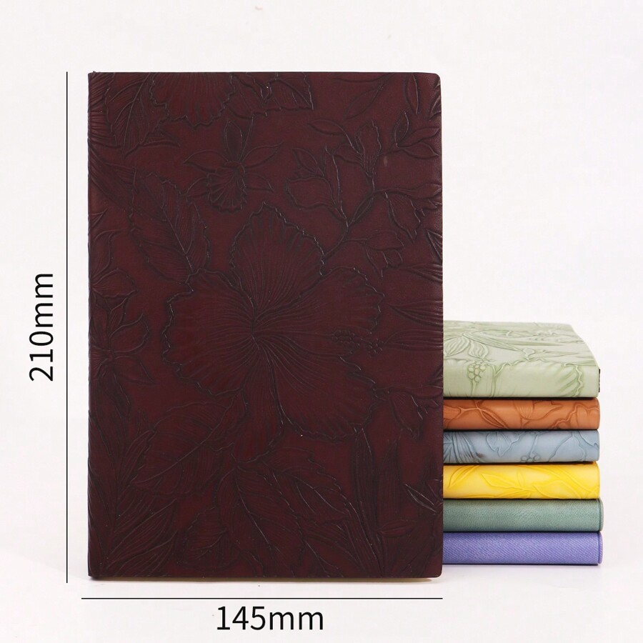 1pc A5 Size Vintage Debossed Notebook, Simple & Elegant Diary Journal ...