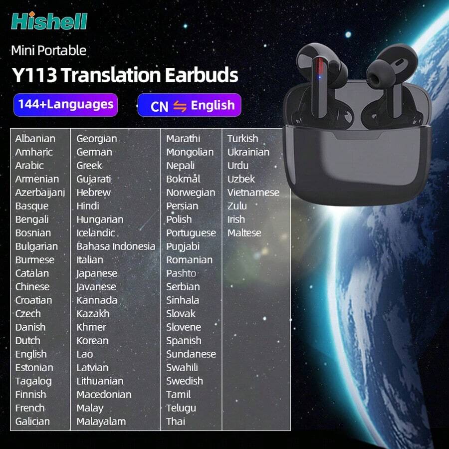 Écouteurs traducteur de langue en temps réel, écouteurs intra ...