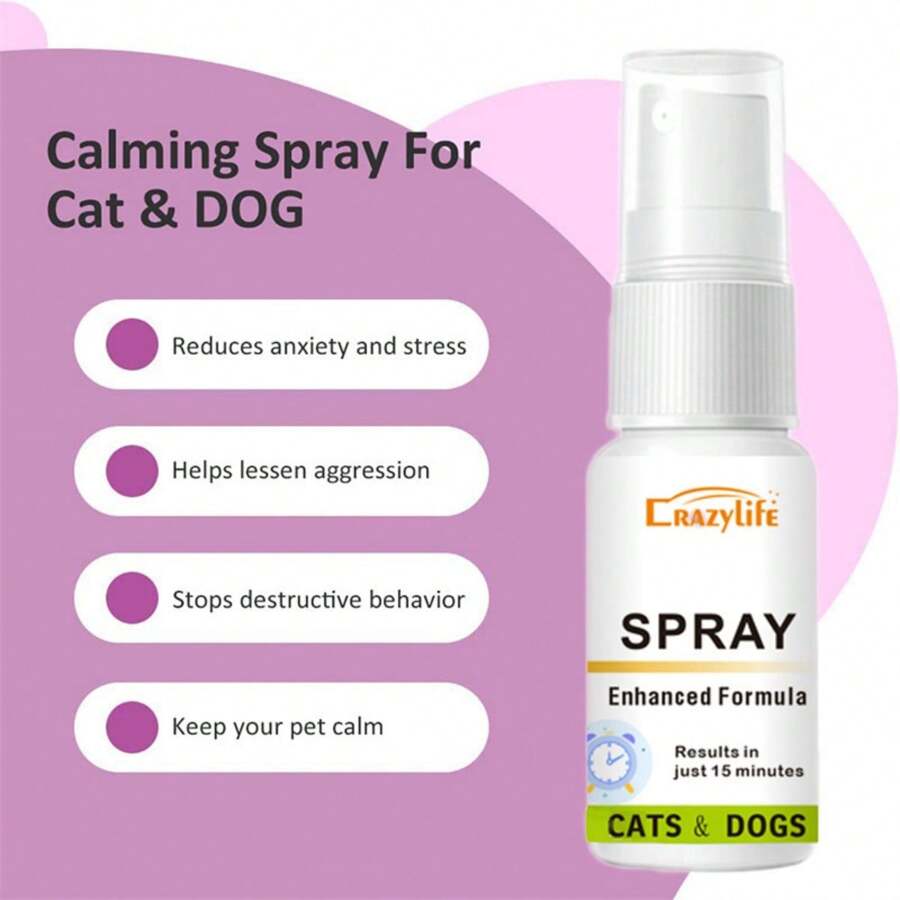 1pc Anti-Stress Relief Spray To Calm And Soothe Cats, Cat Anxiety ...
