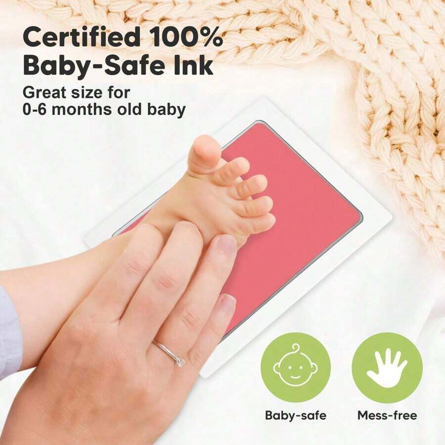 Newborn Baby Handprint And Footprint Kit - DIY Butterfly Footprints ...