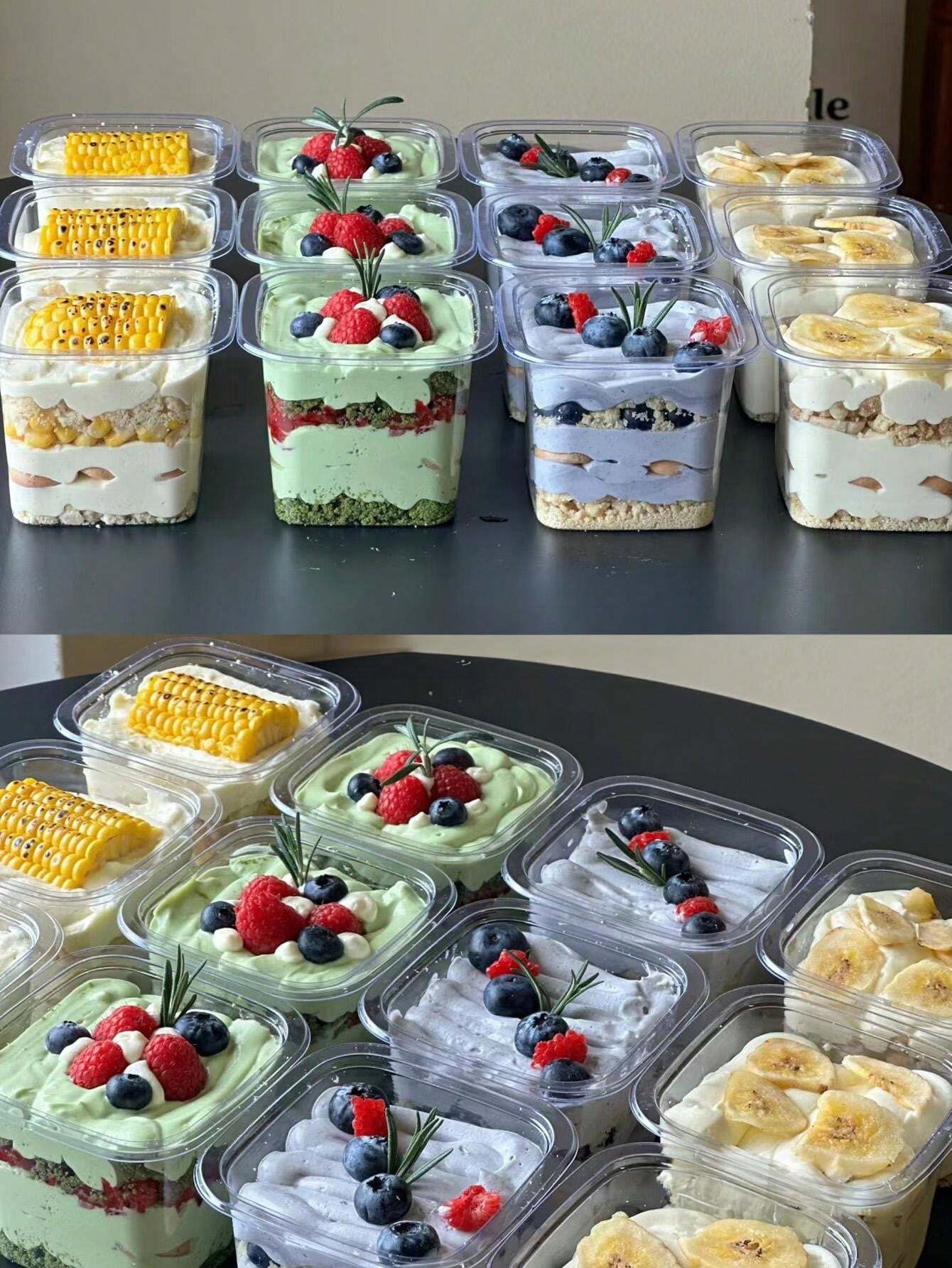 6/12/15/18/20pcs Square Cake Boxes, Suitable For Cakes, Mousse, Cream ...
