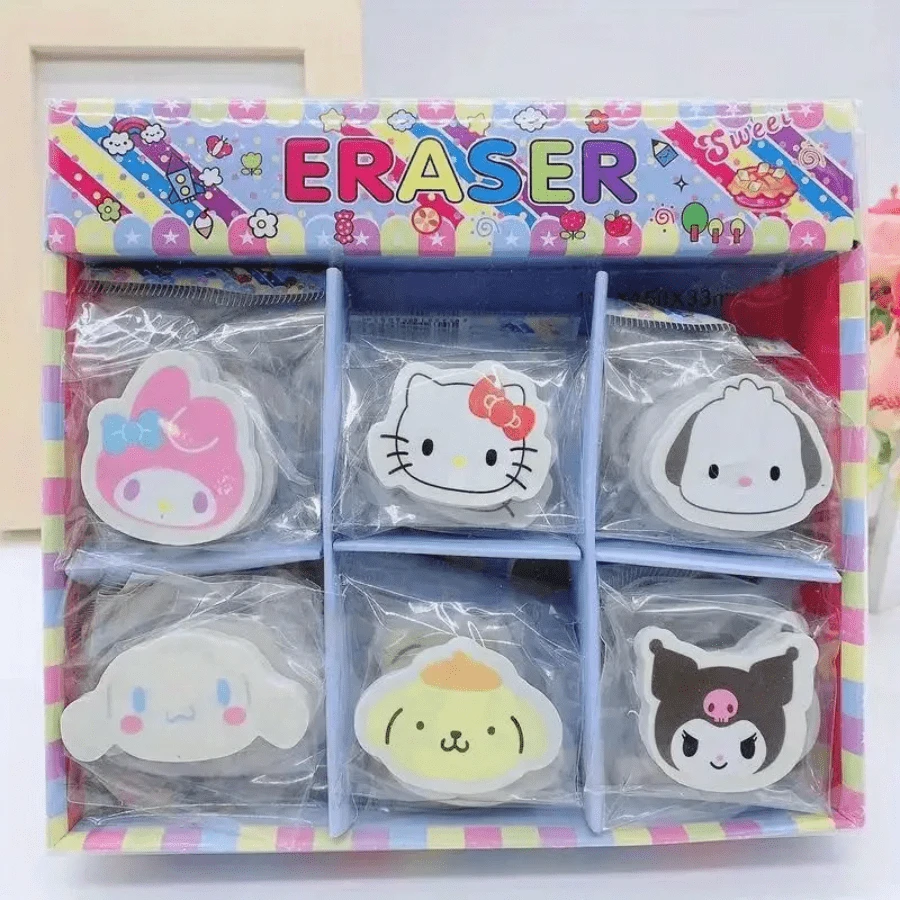 Sanrio 30pcs Sanrio Themed Erasers - Hello Kitty, Little Witch, And ...