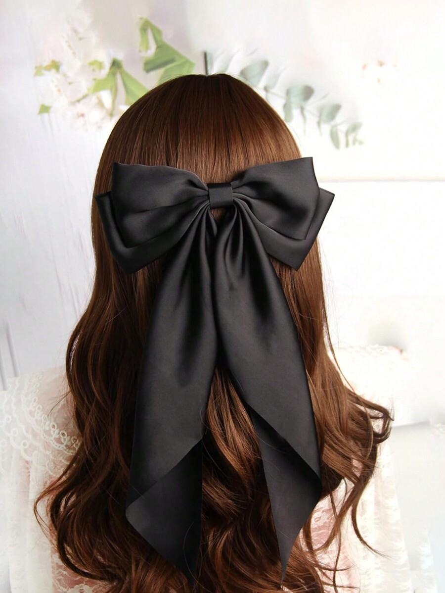 3 Pcs Hair Bows Clips For Women, Black Bow White Bow Pink Bows Bow Hair ...