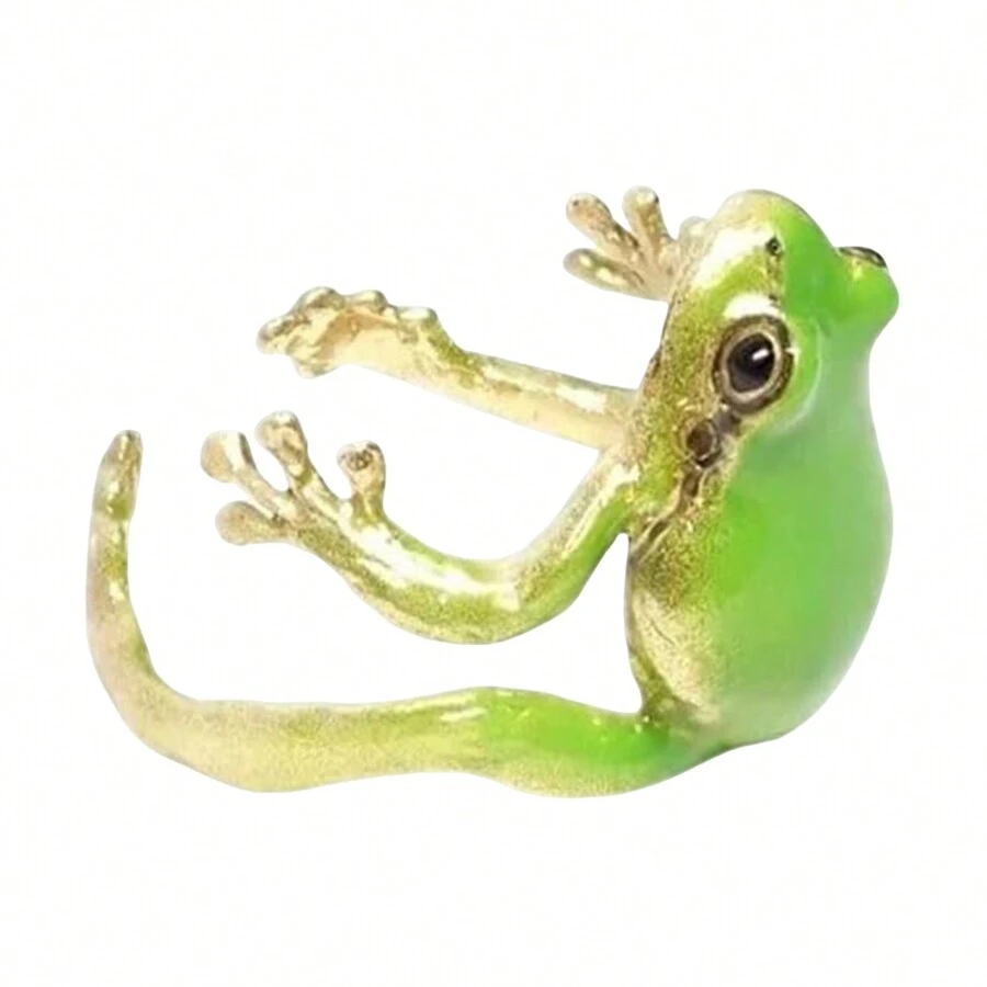 Tree Frog Ring Good Detail Realistic Animal Smooth Polished Adjustable ...