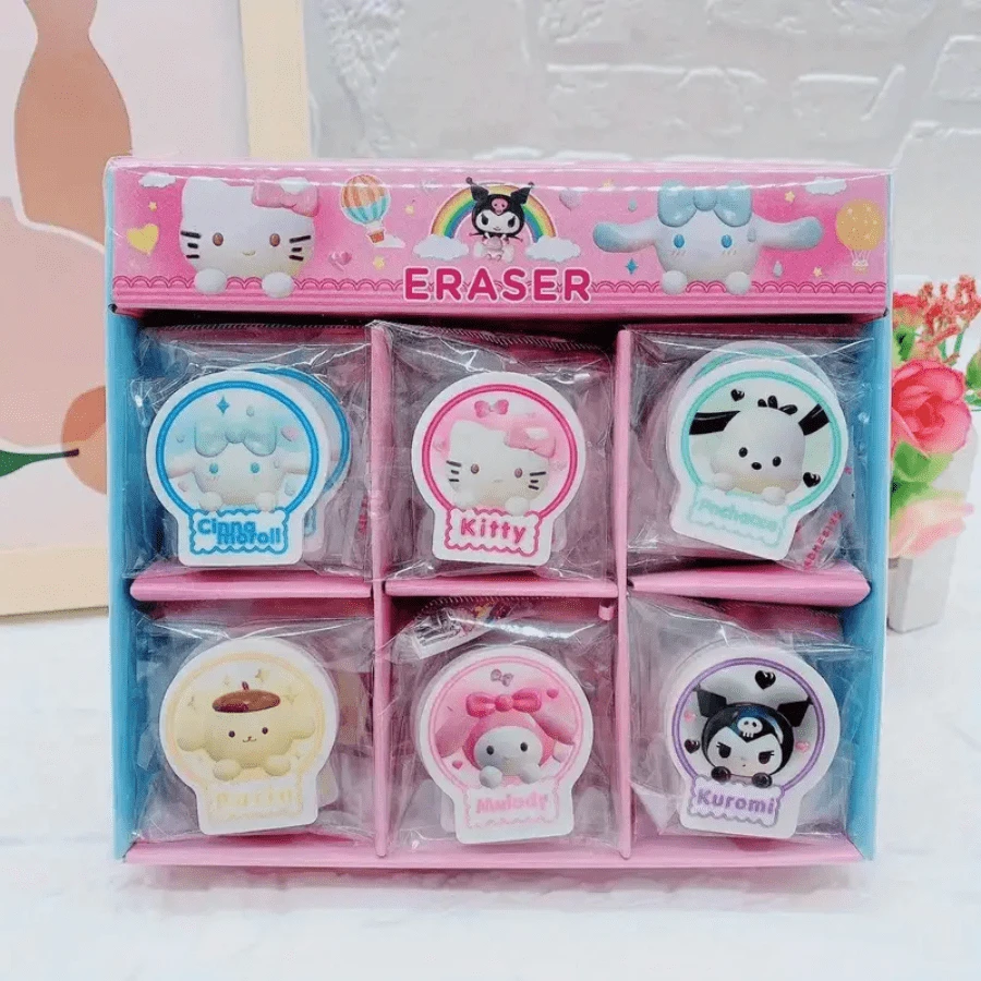 Sanrio 30pcs Sanrio Themed Erasers - Hello Kitty, Little Witch, And ...