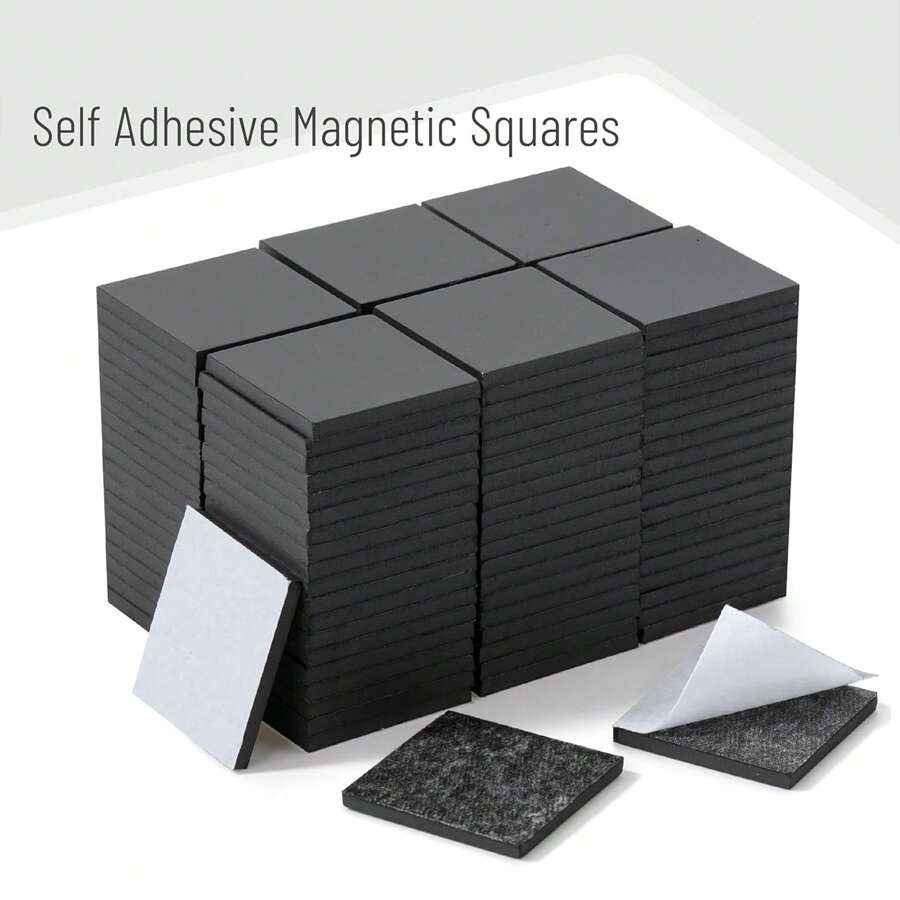 0.8Inch Magnetic Squares 90Pcs, Flexible Magnetic Squares With Self ...