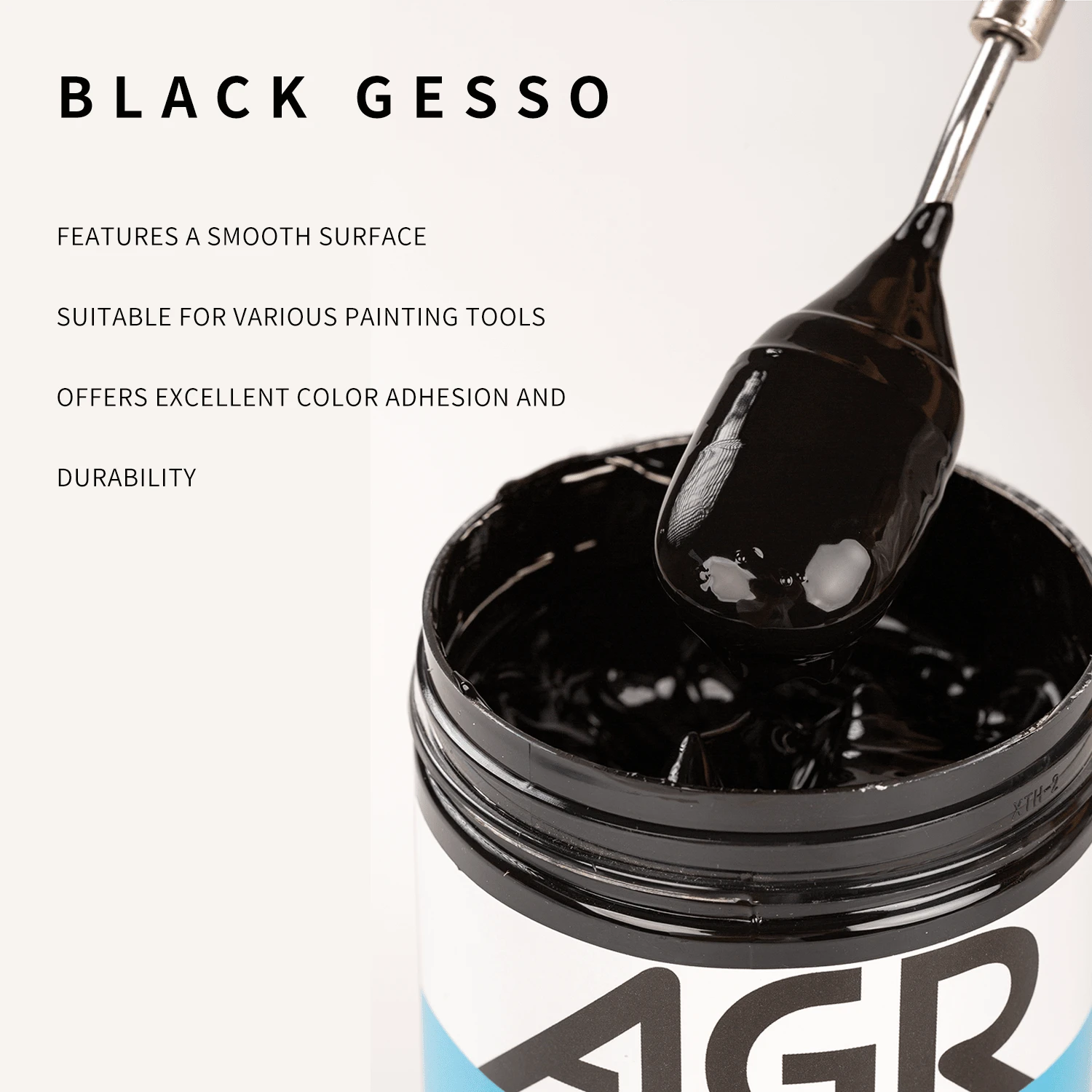 Acrylic White Black Gesso Primer Matte 500ml (16.9-Oz) For Oil Painting ...