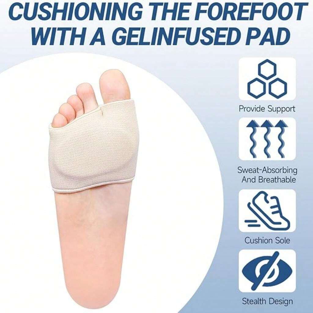 Sebs Metatarsal Pads, For Foot Pain Relief, Thick, Breathable, Anti ...