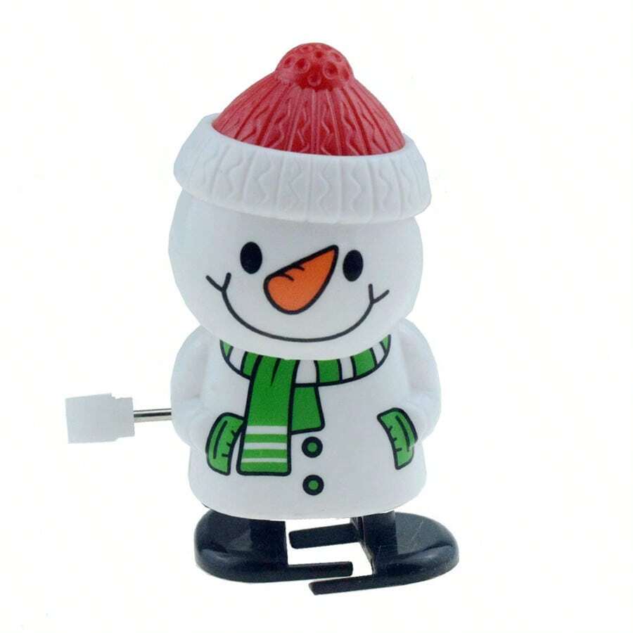 Cute Wind-Up Christmas Santa Claus, Shaking Head Walking Snowman Toy ...