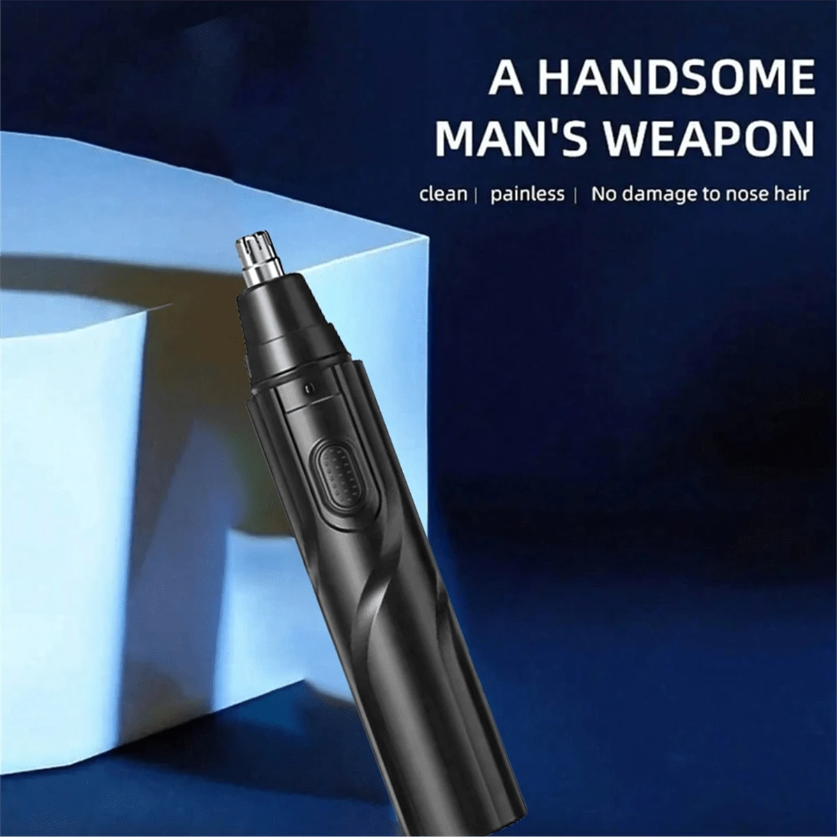 Black Electric Nose Hair Trimmers Ofer Low Noise High Torque,High Speed ...