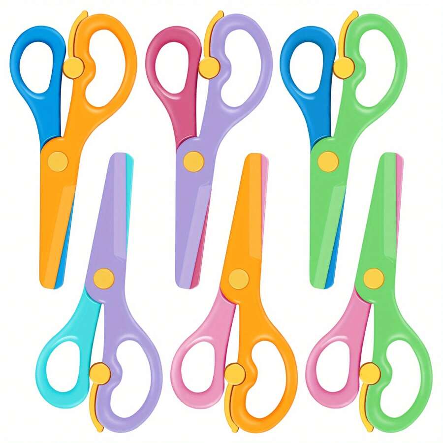 6pcs/Set Decorative Craft Scissors, ABS Resin Paper Cutting Shears, 6 ...
