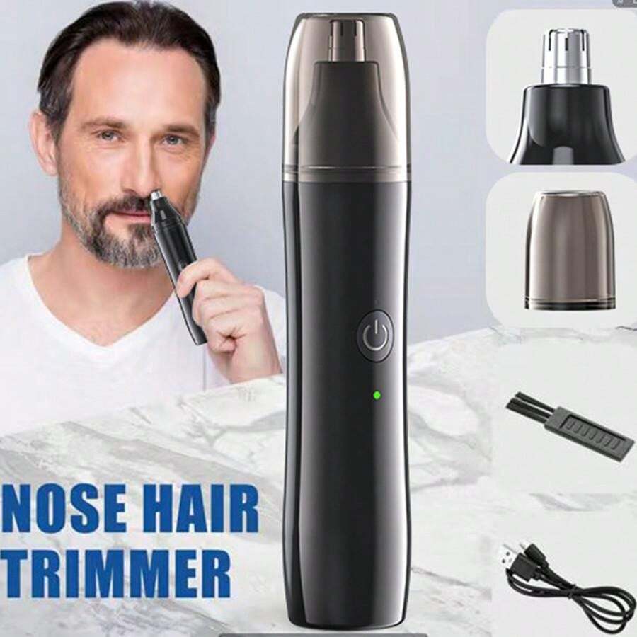 Electric Nose Hair Trimmer Mini Rechargeable Nose And Ear Hair Remover Waterproof Grooming Tool