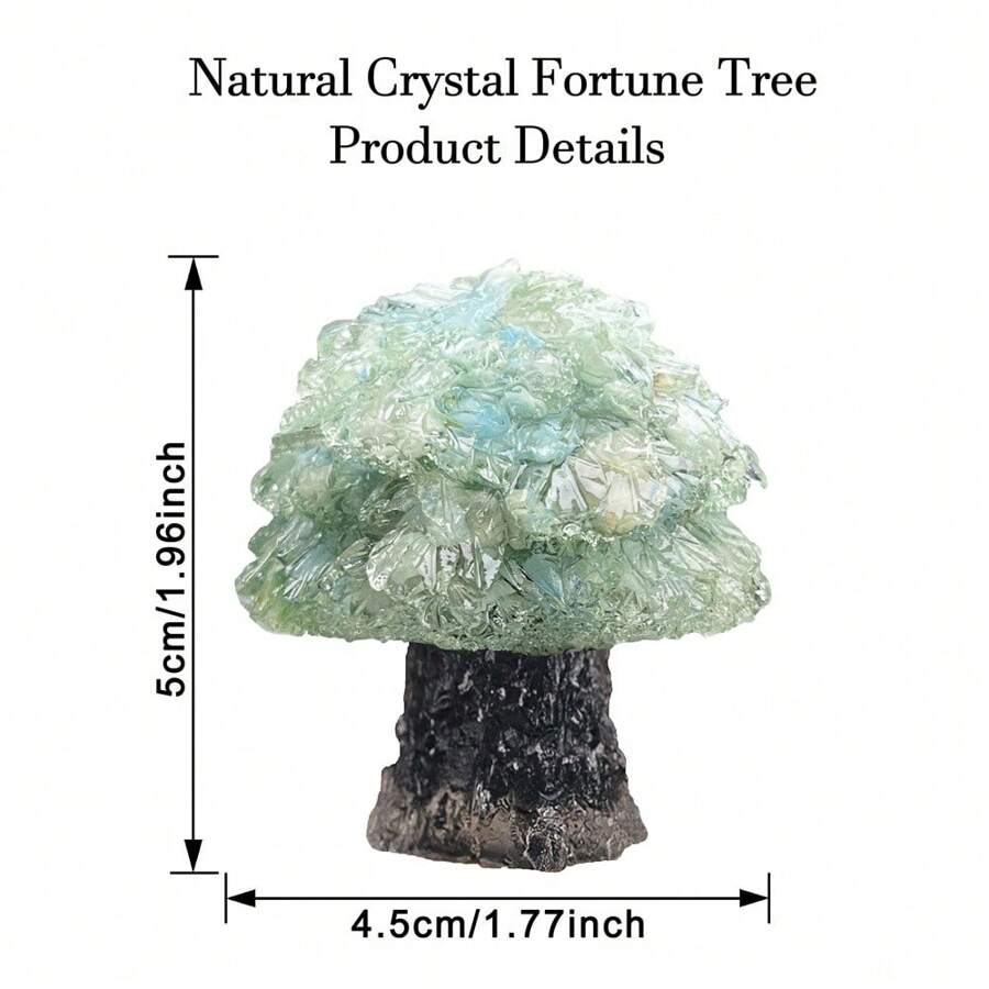 1PC Small Tiny Crystal Fortune Tree Symbolizes Wealth And Good Luck ...