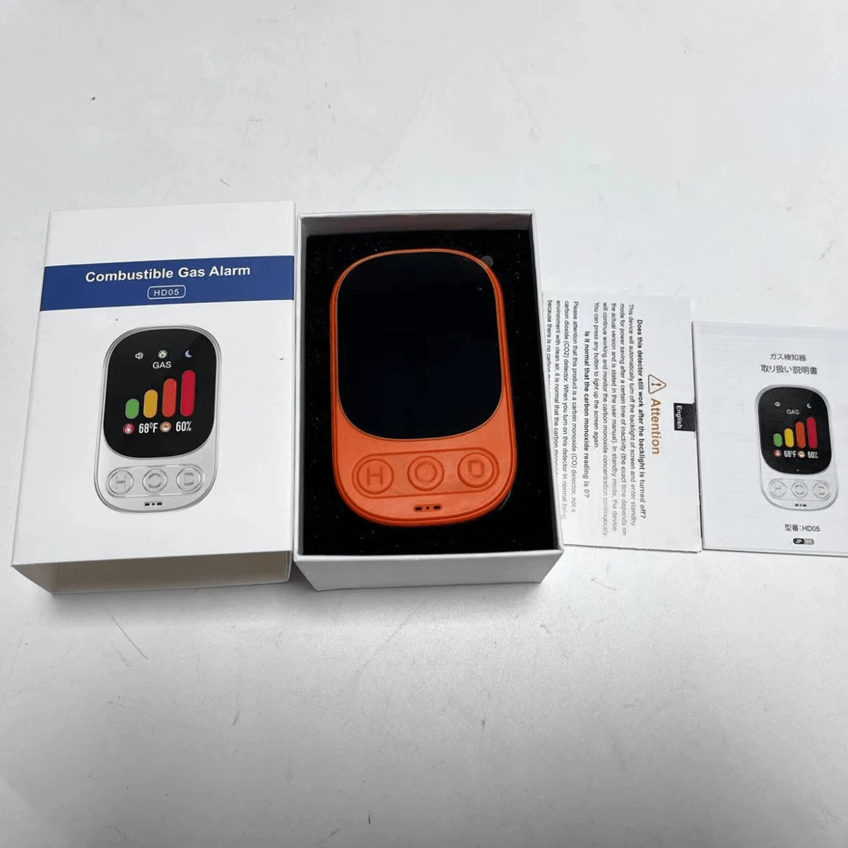Rilevatore di gas naturale domestico, allarme digitale per gas ...