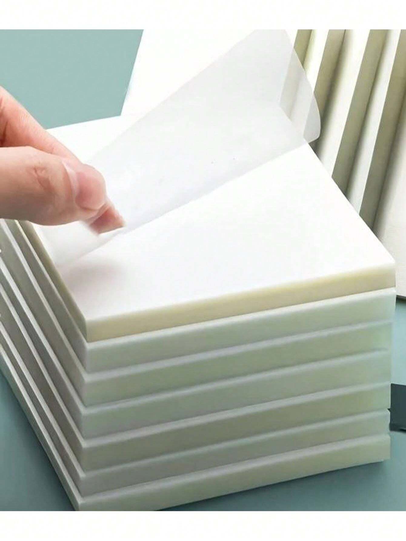 50pcs See-Through Adhesive Memo Notes Pads, Waterproof See-Through ...