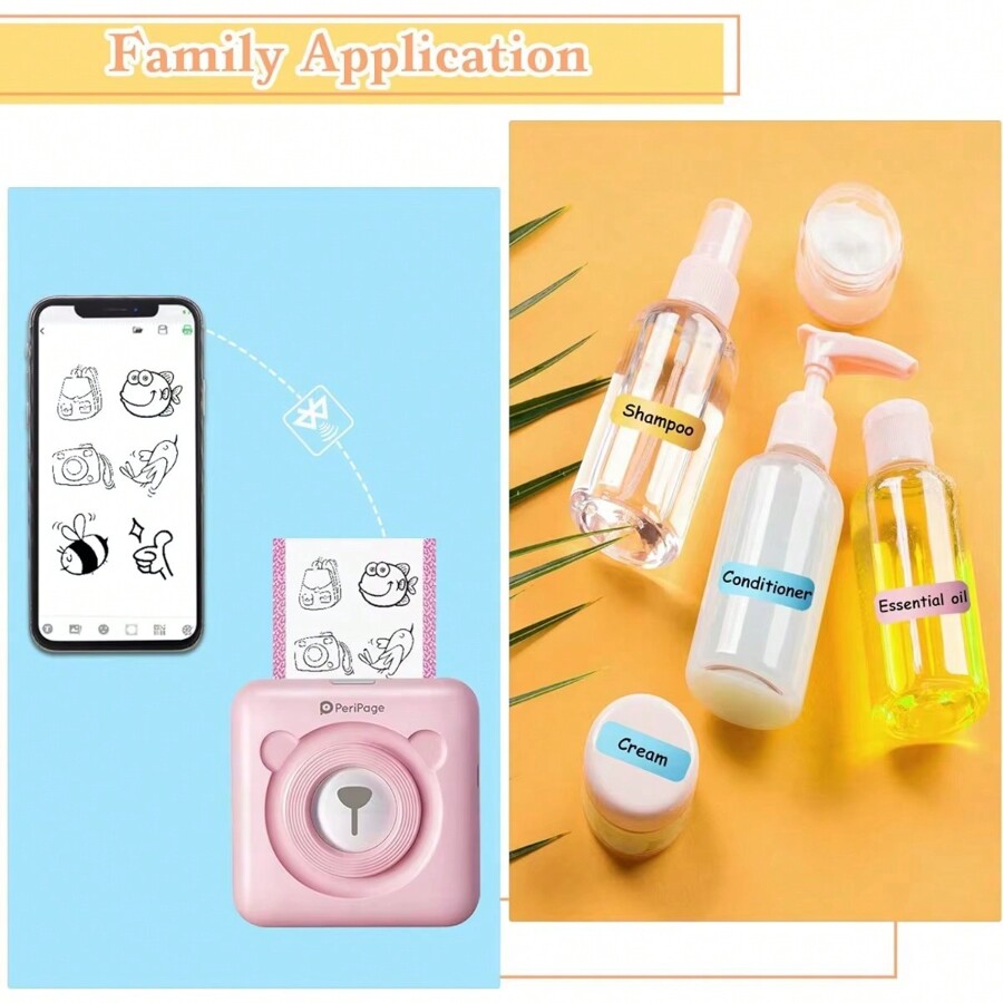 Papier thermique de 57 mm Rouleau de papier d'impression mini coloré et ...