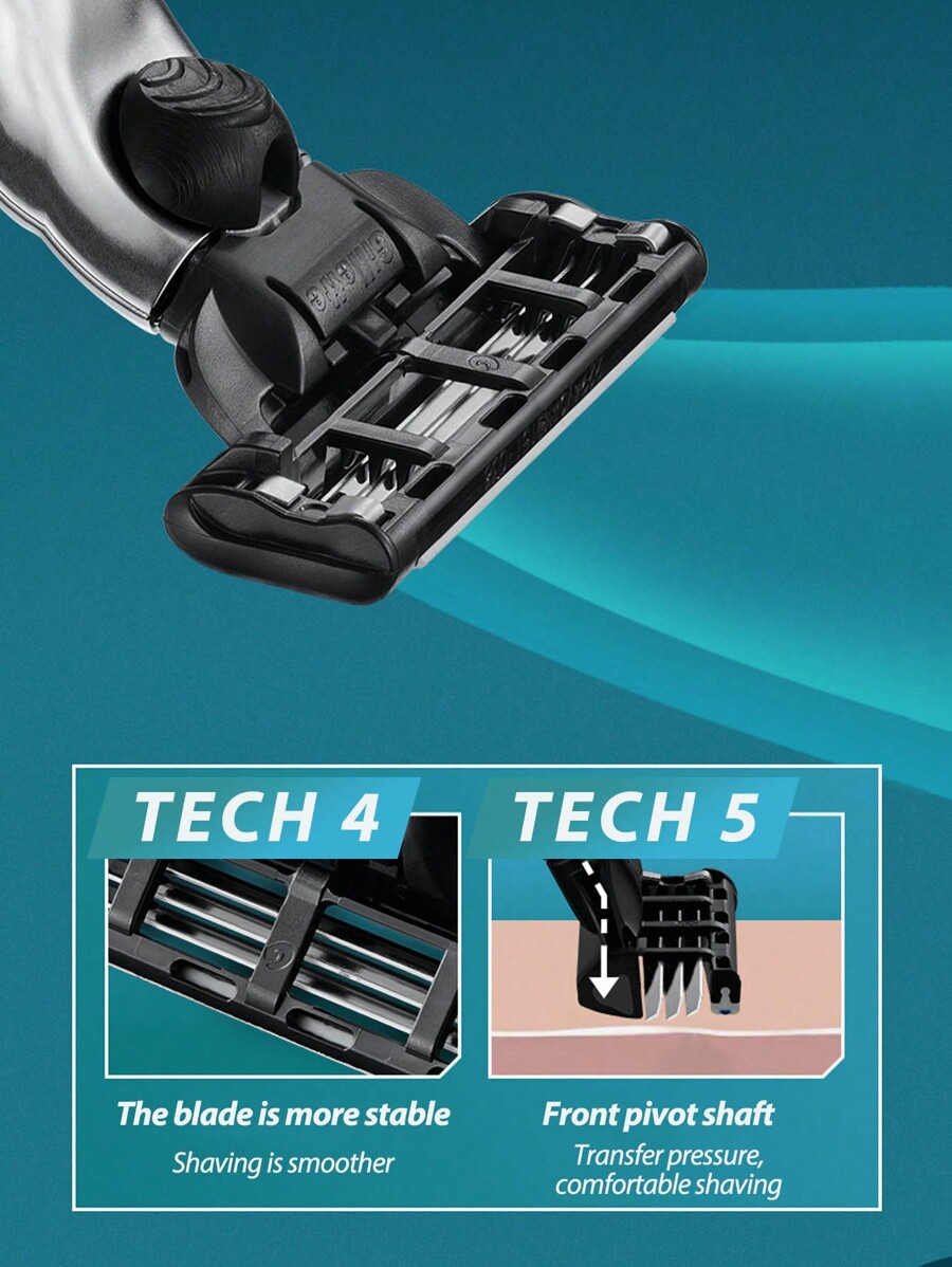 GILLETTE Gillette Mach3 Razor For Men, 4 Blade Refills | 3-Blade Men's ...