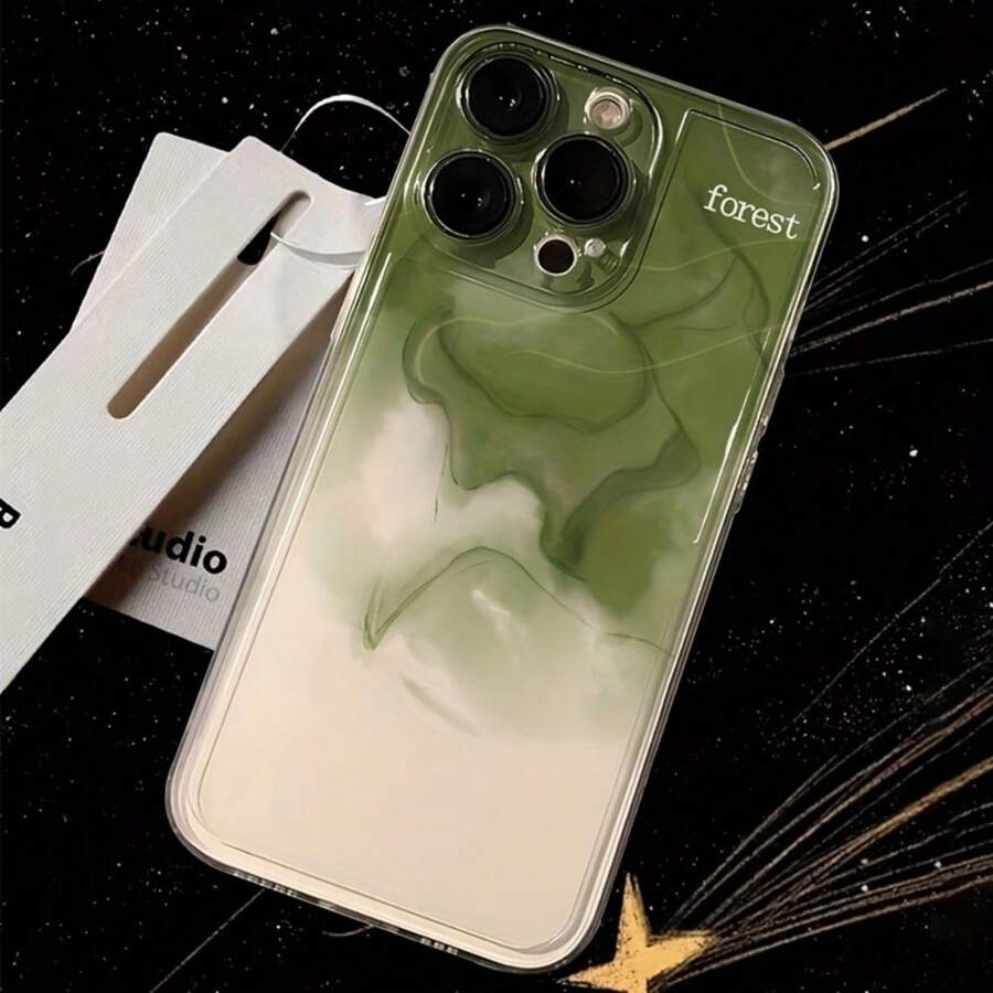 Transparent Sturzsicheres TPU Schutzhülle mit kreativem Matcha Grün ...