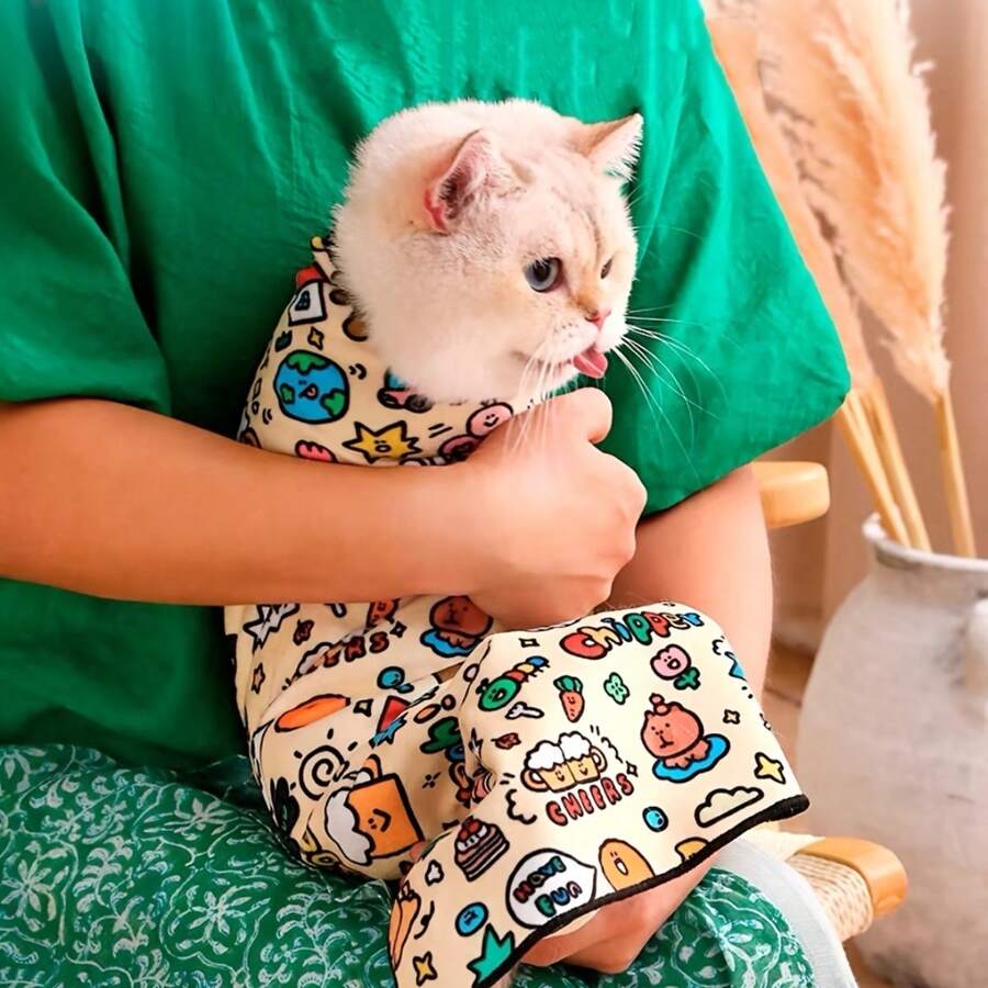 Adjustable Kitten Medical Care Pouch For Easy Medication Administration ...
