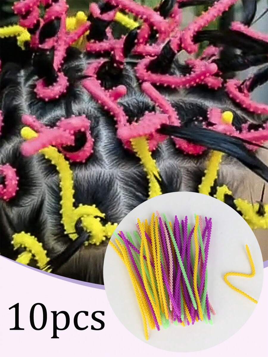 10 Pieces/Pack Of Fireworks Bars, Morgan Hot Dye Silicone Perm Bars ...