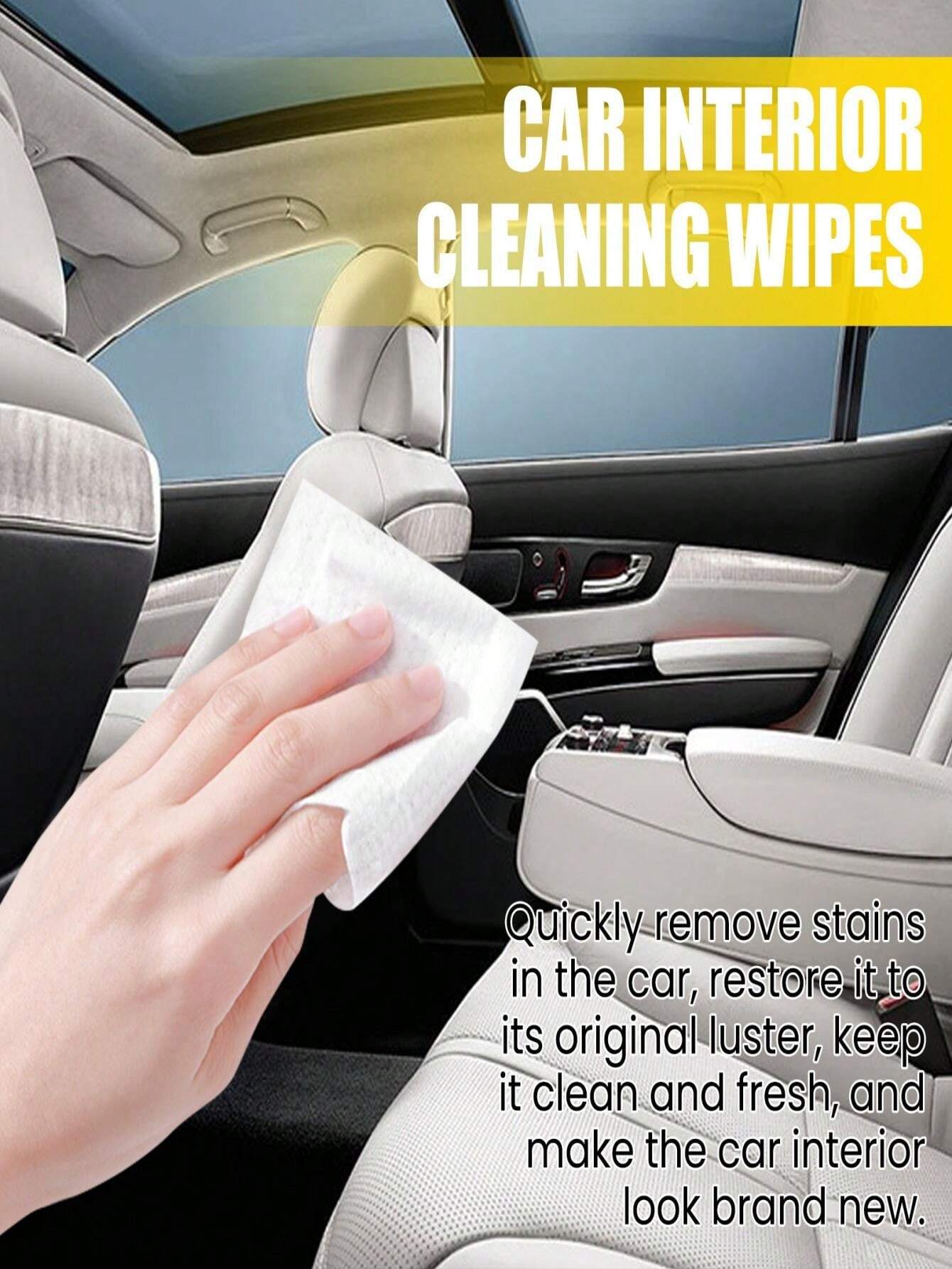 Interior Cleaning Wet Wipes, Car Detailing Quick Stain Removal And ...