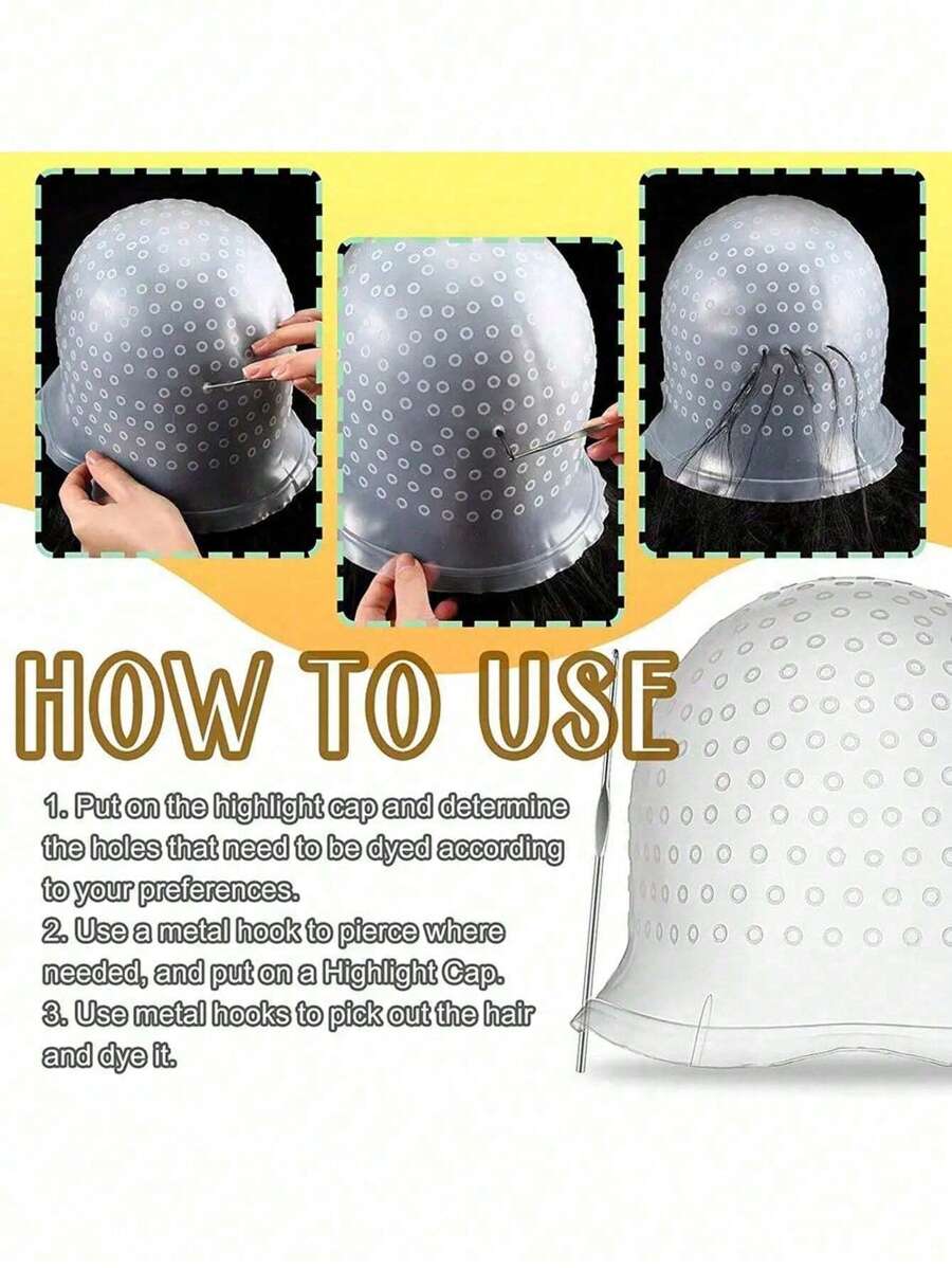 Highlighting Cap With Holes Already In Silicone Reusable Highlighting ...