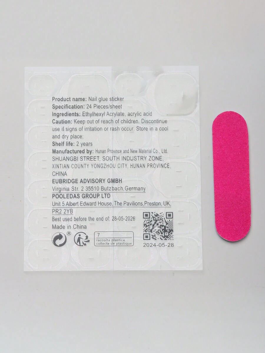 10pcs Winter Square Snap-On Fake Nails, Sweet Romantic Style Manicure ...