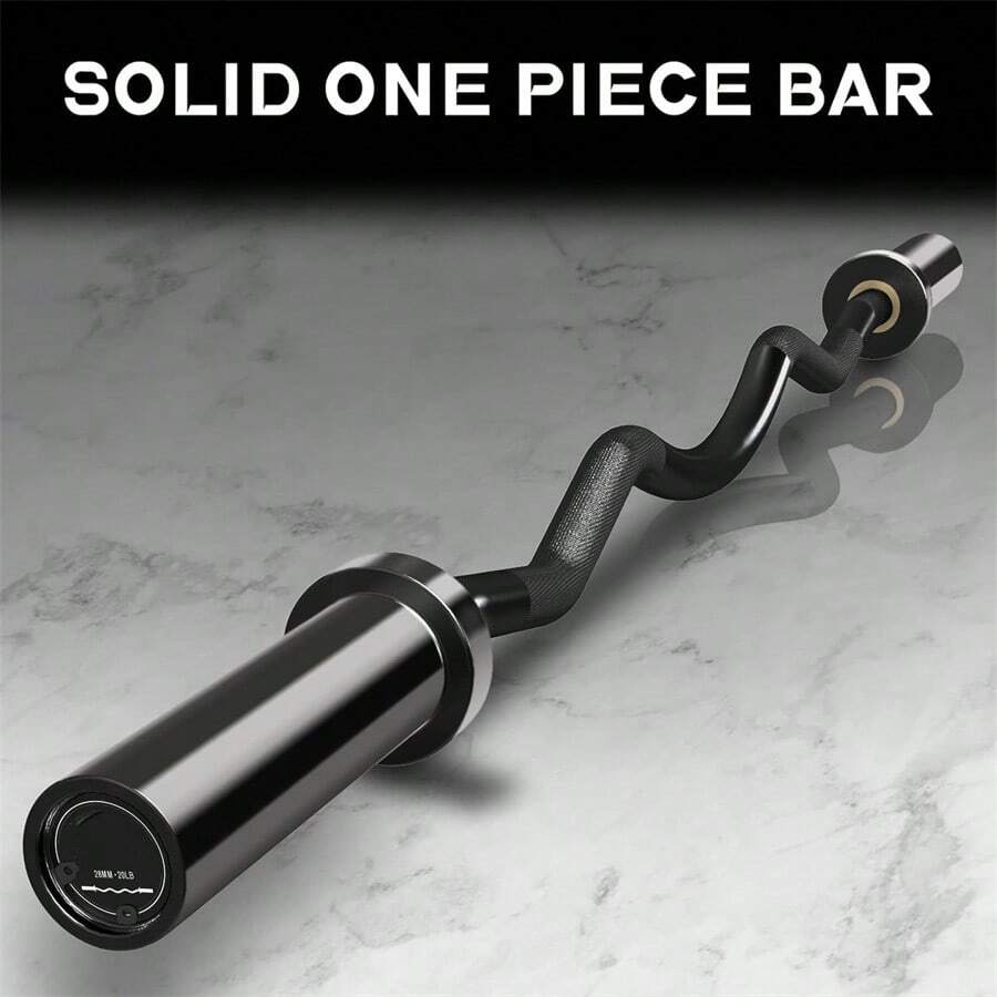 EZ Curl Bar With Weights, Weight Capacity Curl Barbell For Bicep ...