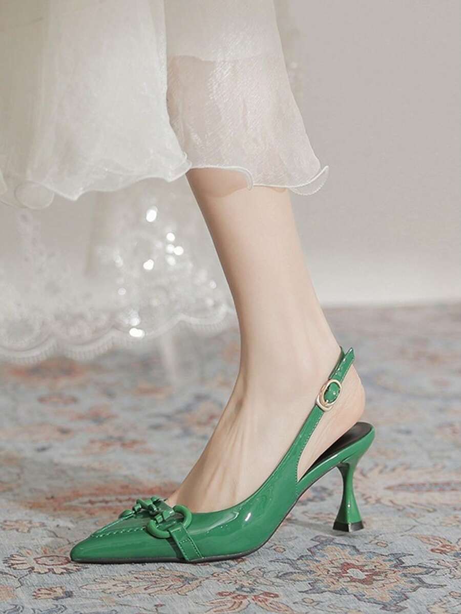 Women's Pointed Toe High Heel Dress Shoes, Fashion Versatile New Style ...