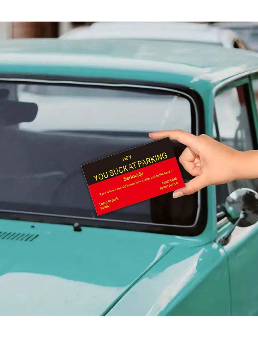 30 Fun Parking Cards, Parking Warning Cards, Prank Parking Cards, Learn ...