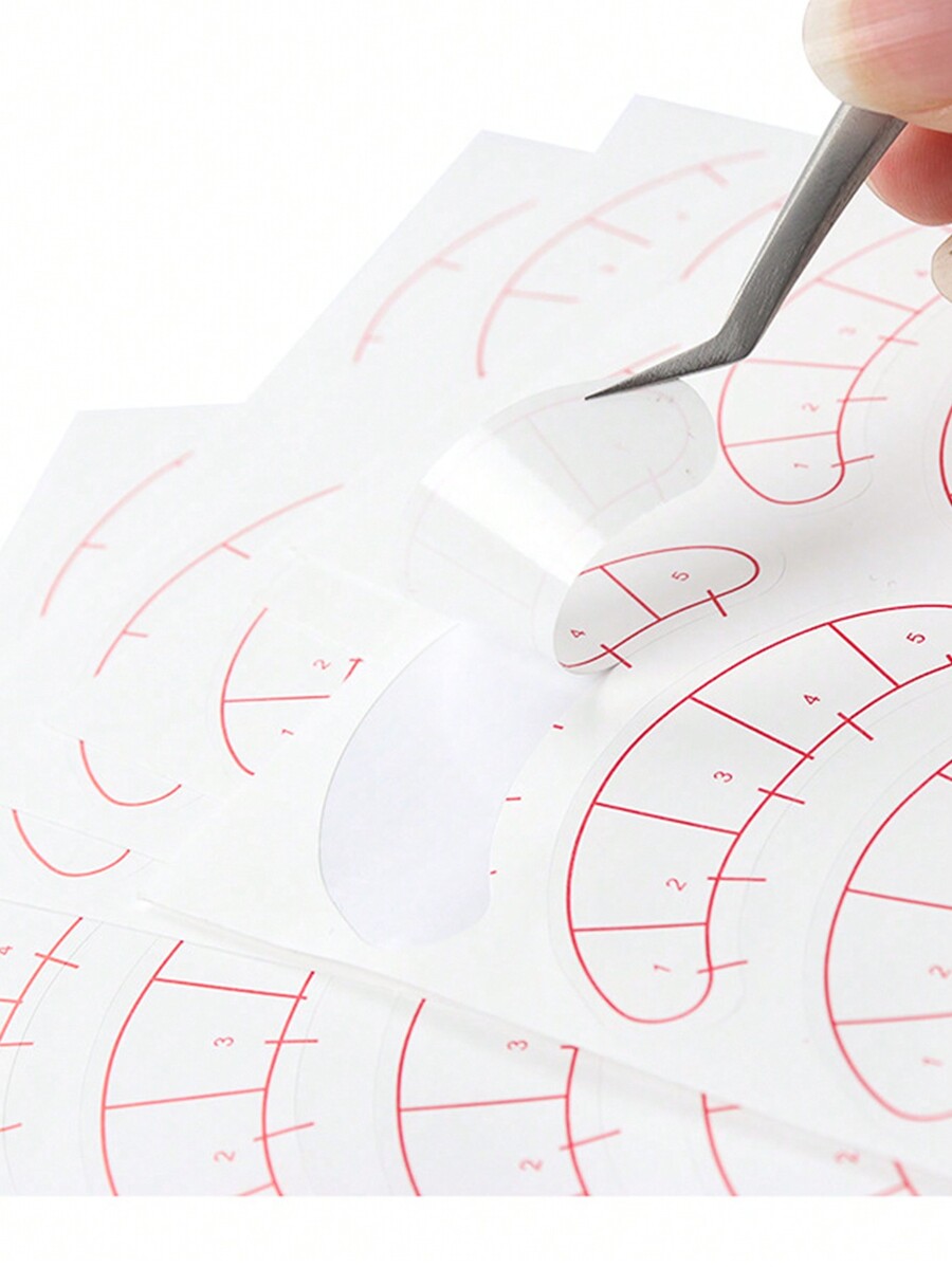 5 Sheets Of 70 Eyelash Extension Positioning Stickers, Under Eye ...