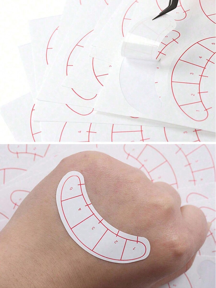 5 Sheets Of 70 Eyelash Extension Positioning Stickers, Under Eye ...